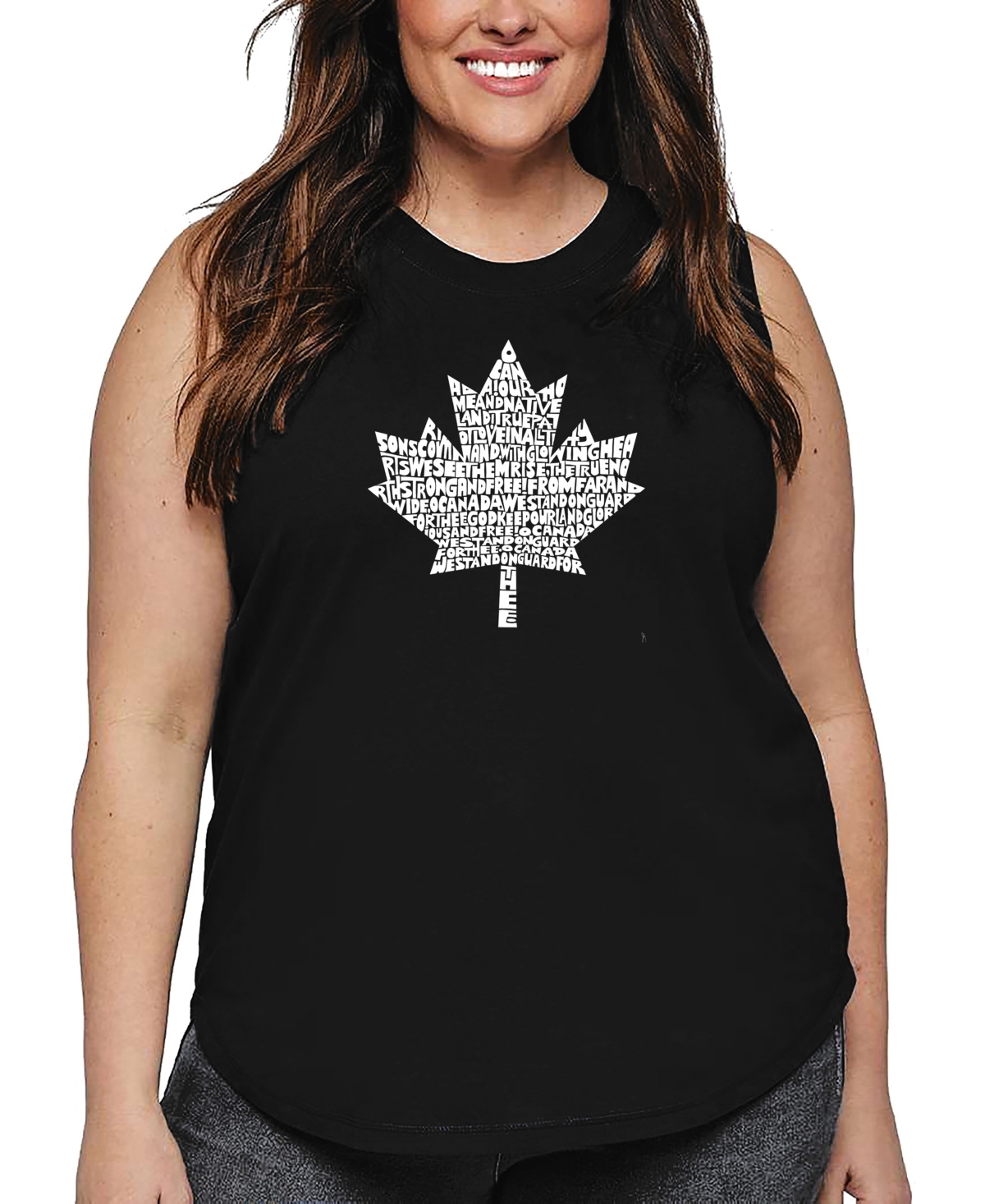Click here for La Pop Art Plus Size Canadian National Anthem Word... prices