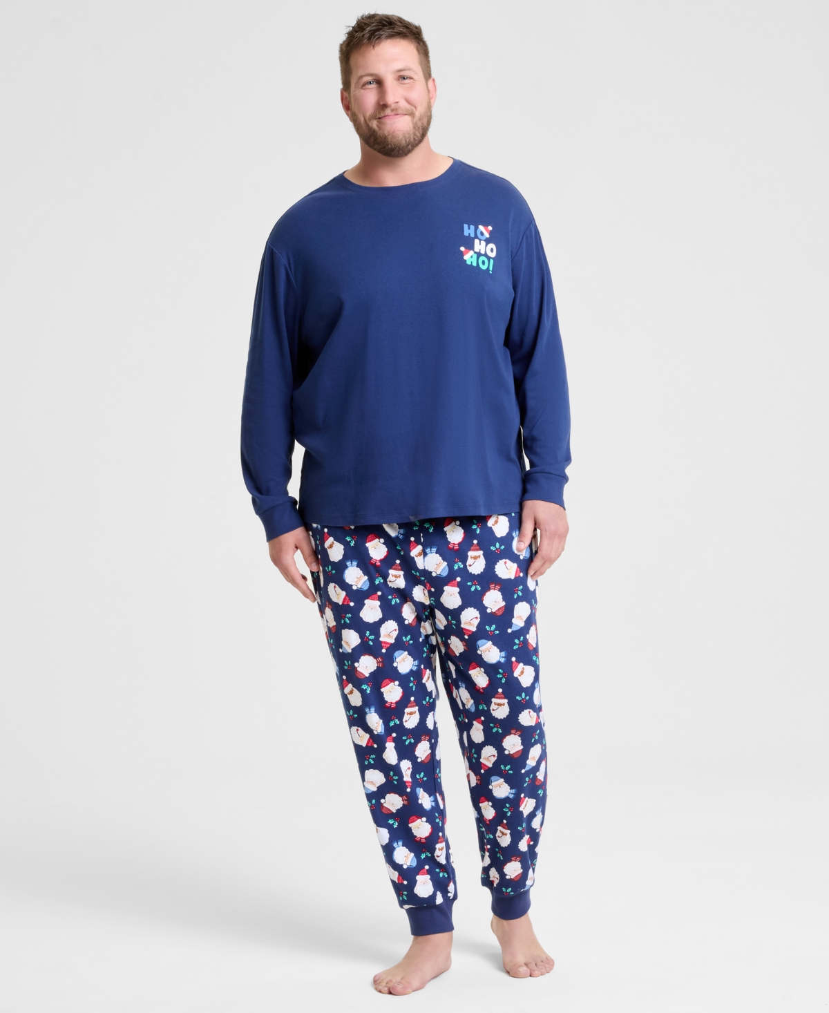 Click here for Holiday Lane Mens Big & Tall Santas Cotton Pajama... prices