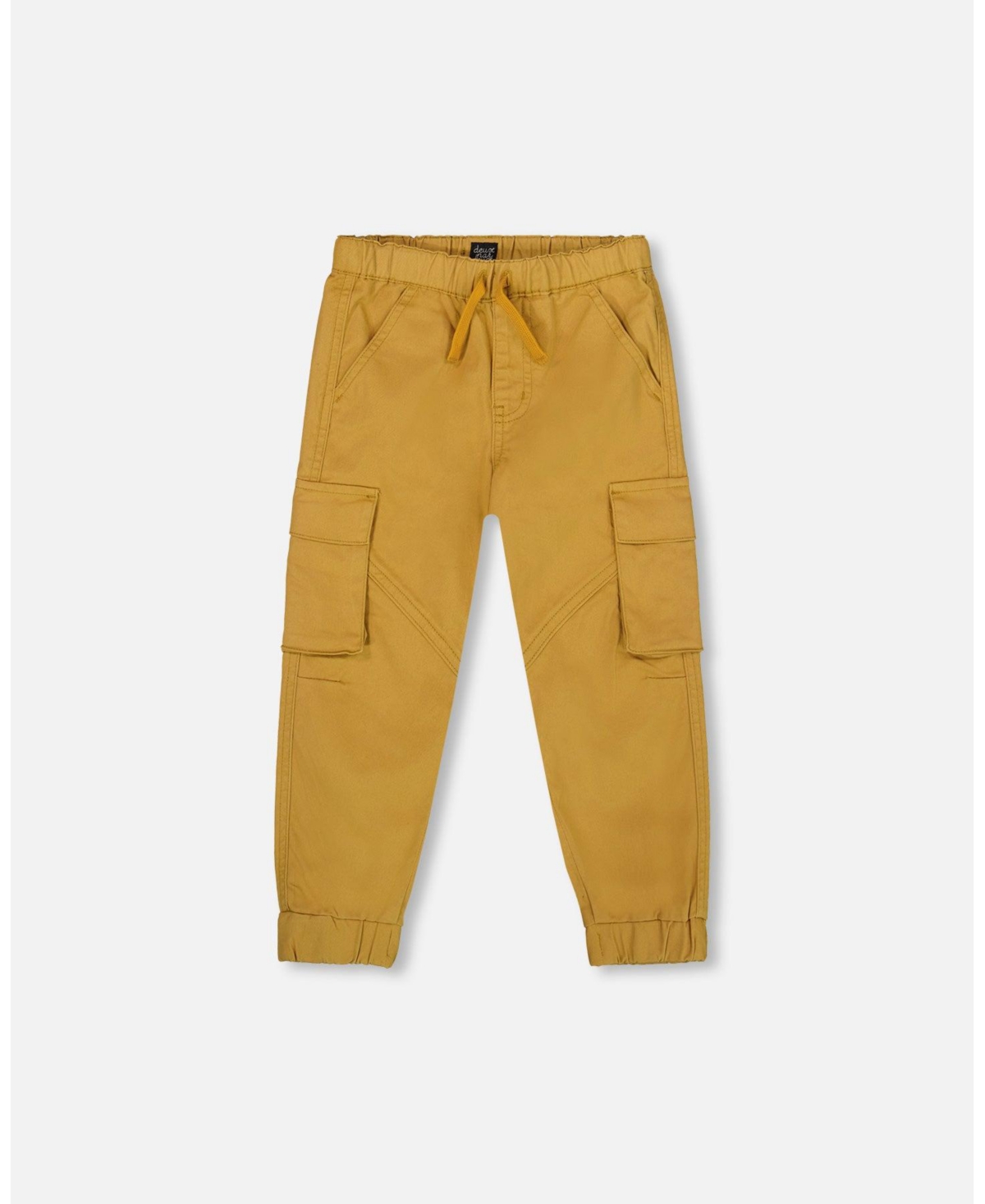 Click here for Deux par Deux Boy Twill Jogger Cargo Pants Ochre -... prices