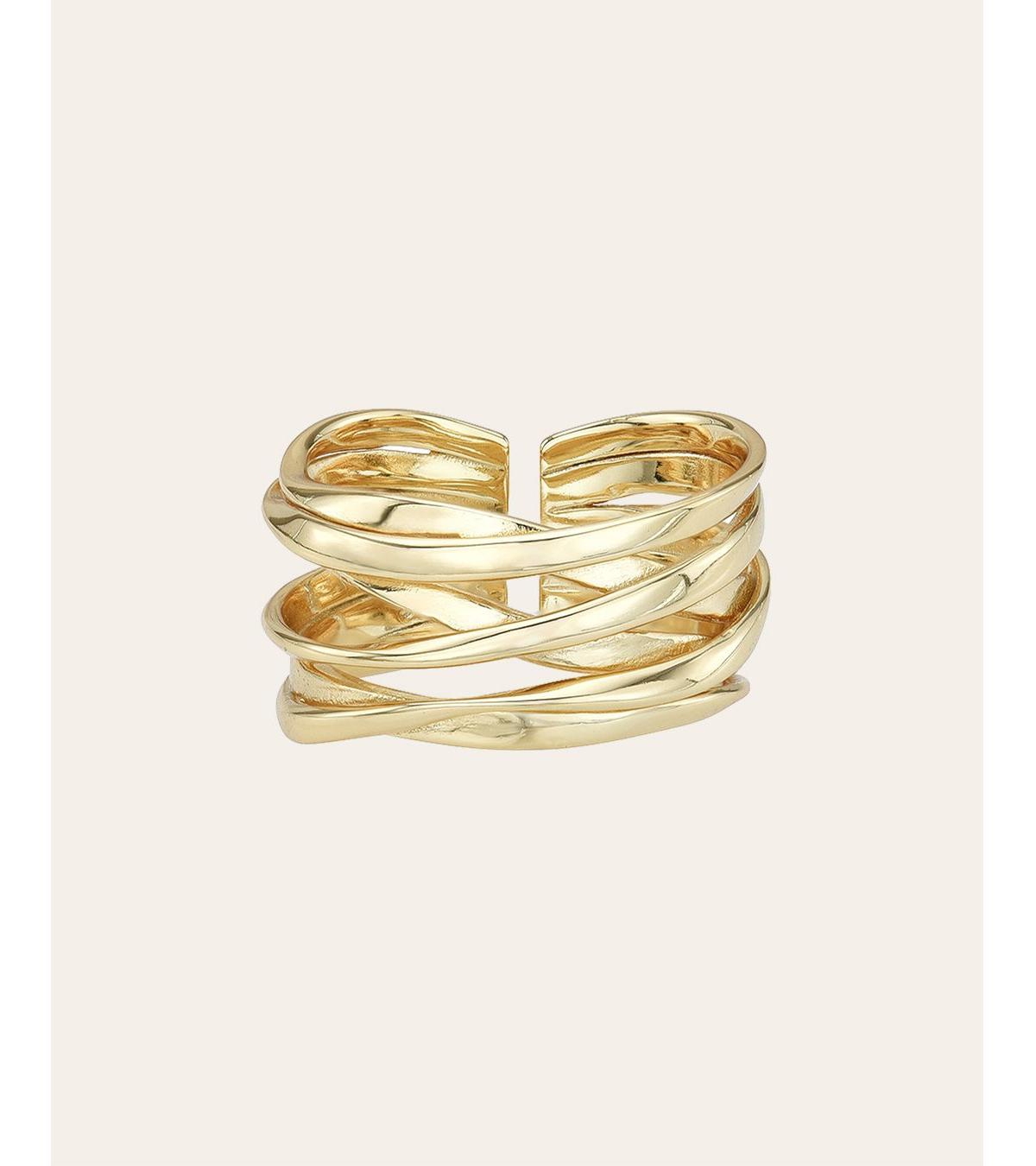 Click here for Zoe Lev Wrap Around Ring - Yellow gold vermeil prices