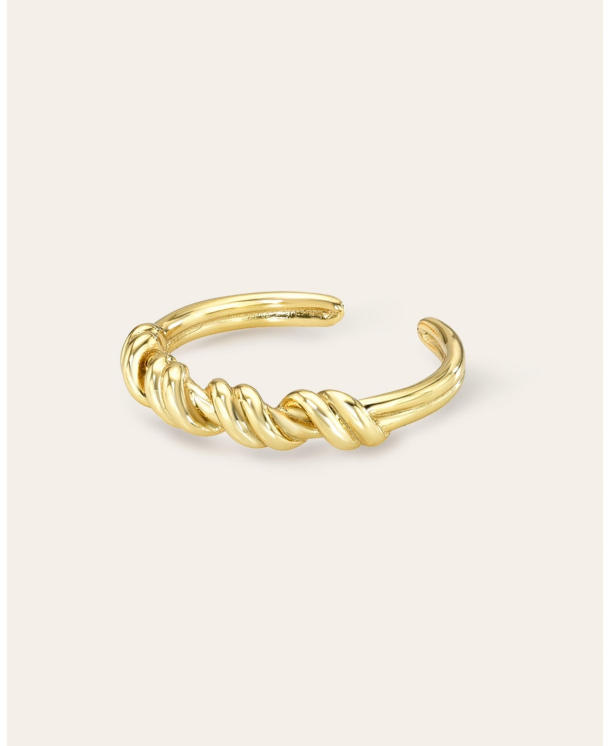 Click here for Zoe Lev Half Twist Ring - Yellow gold vermeil prices