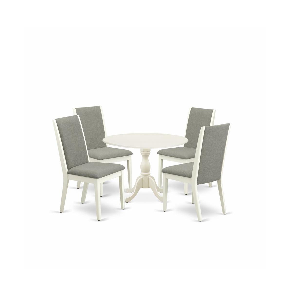Click here for East West Furniture 5 Piece Dining Table Set Consi... prices