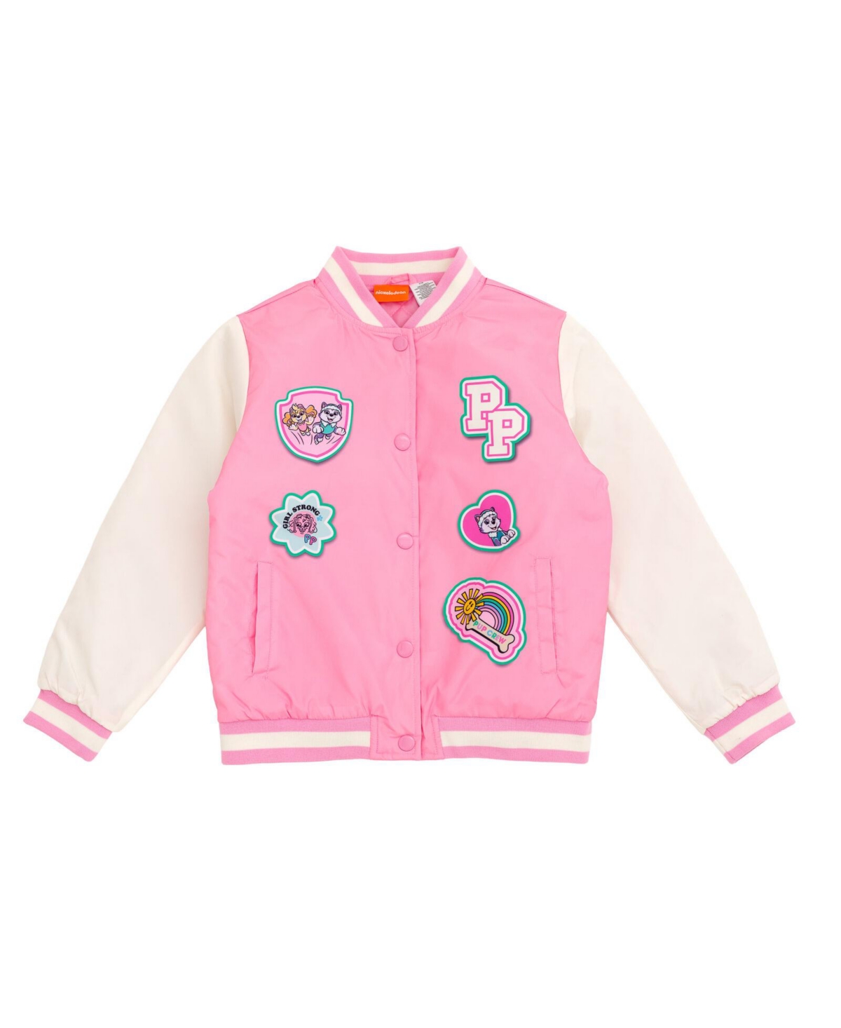 Click here for Paw Patrol Girls Varsity Bomber Jacket to - Pink... prices