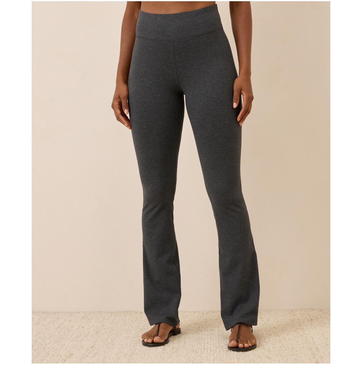 Click here for Pact Womens On the Go-To Bootcut Legging - Charcoa... prices