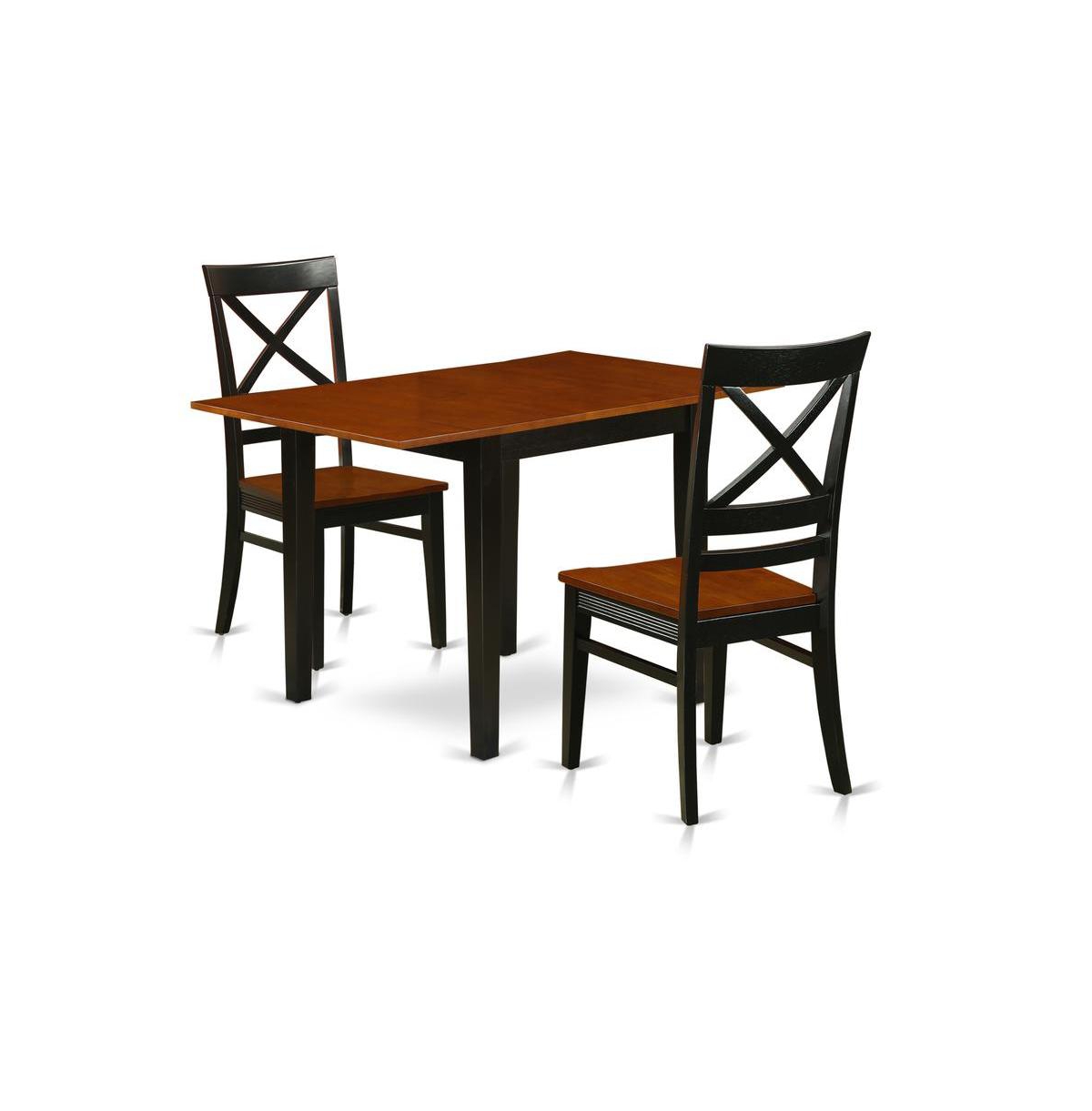 Click here for East West Furniture Dining Room Set Black & Cherry... prices
