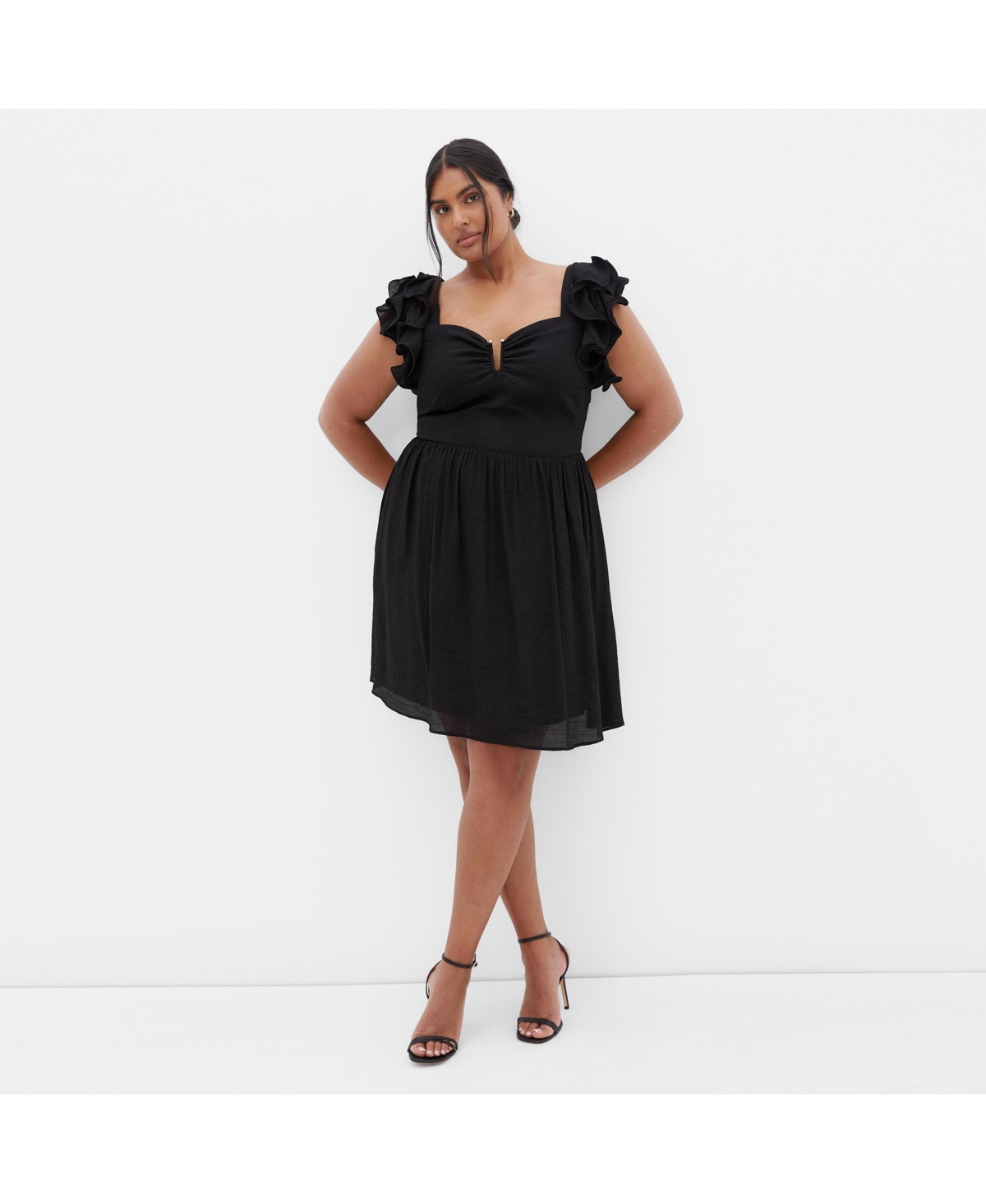 Click here for City Chic Plus Size Alma Dress - Black prices