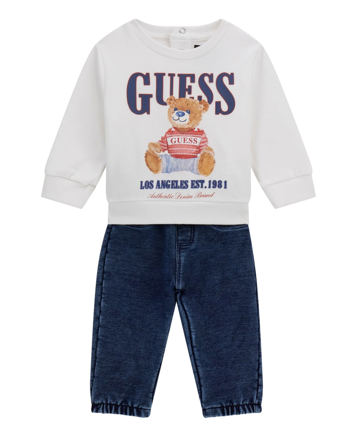 Click here for Guess Baby Boys 2-Piece Active Top and Knit Denim... prices