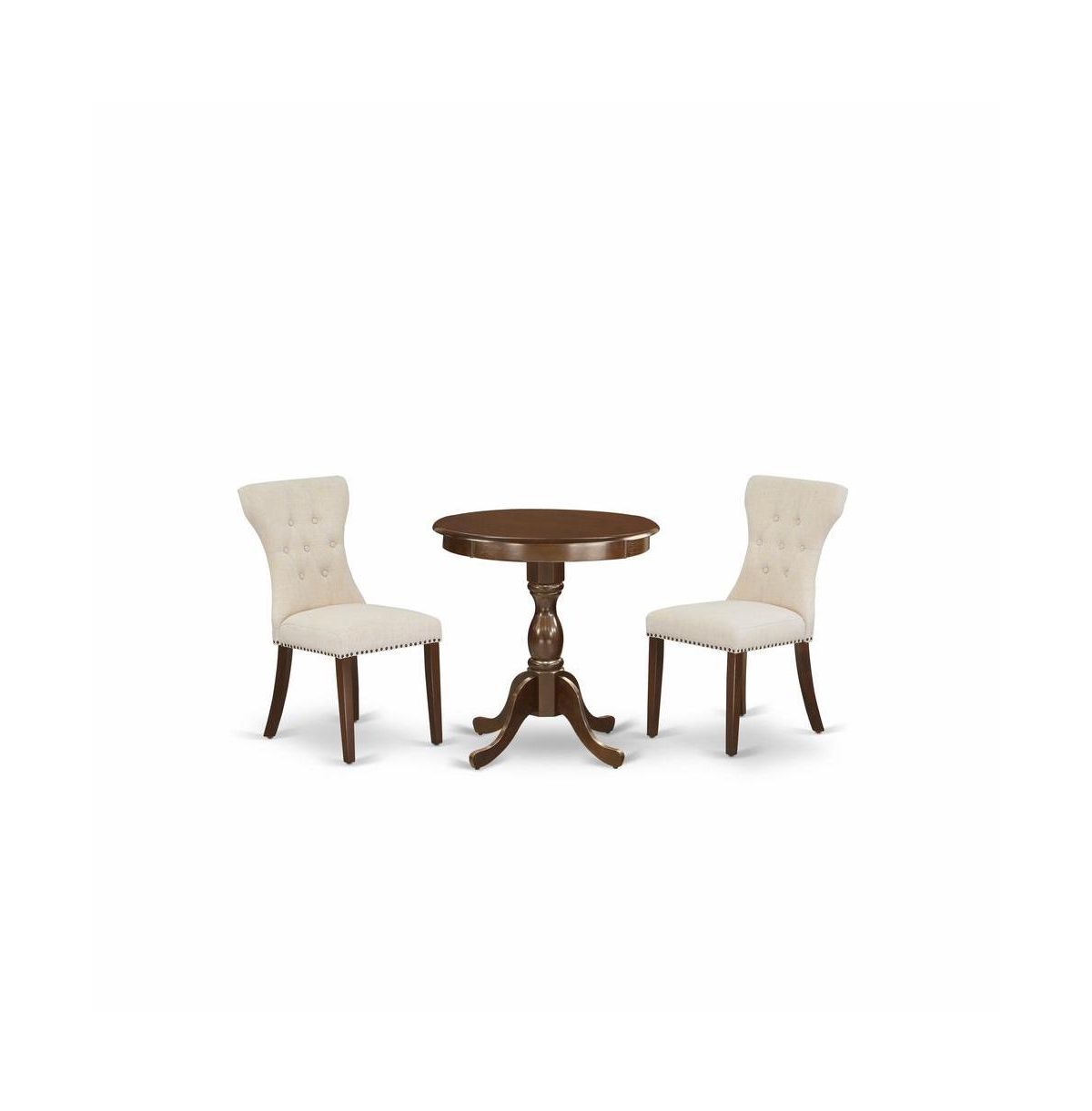 Click here for East West Furniture 3-Pc Dinette Set - 2 Parson Di... prices