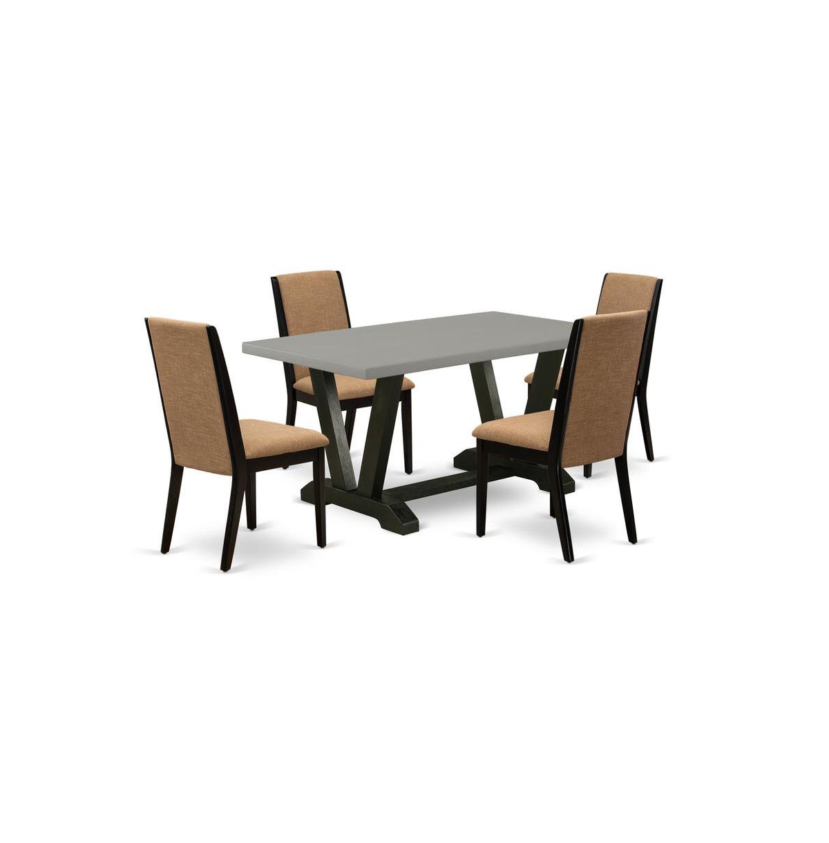 Click here for East West Furniture 5-Piece Awesome Dining Room Ta... prices