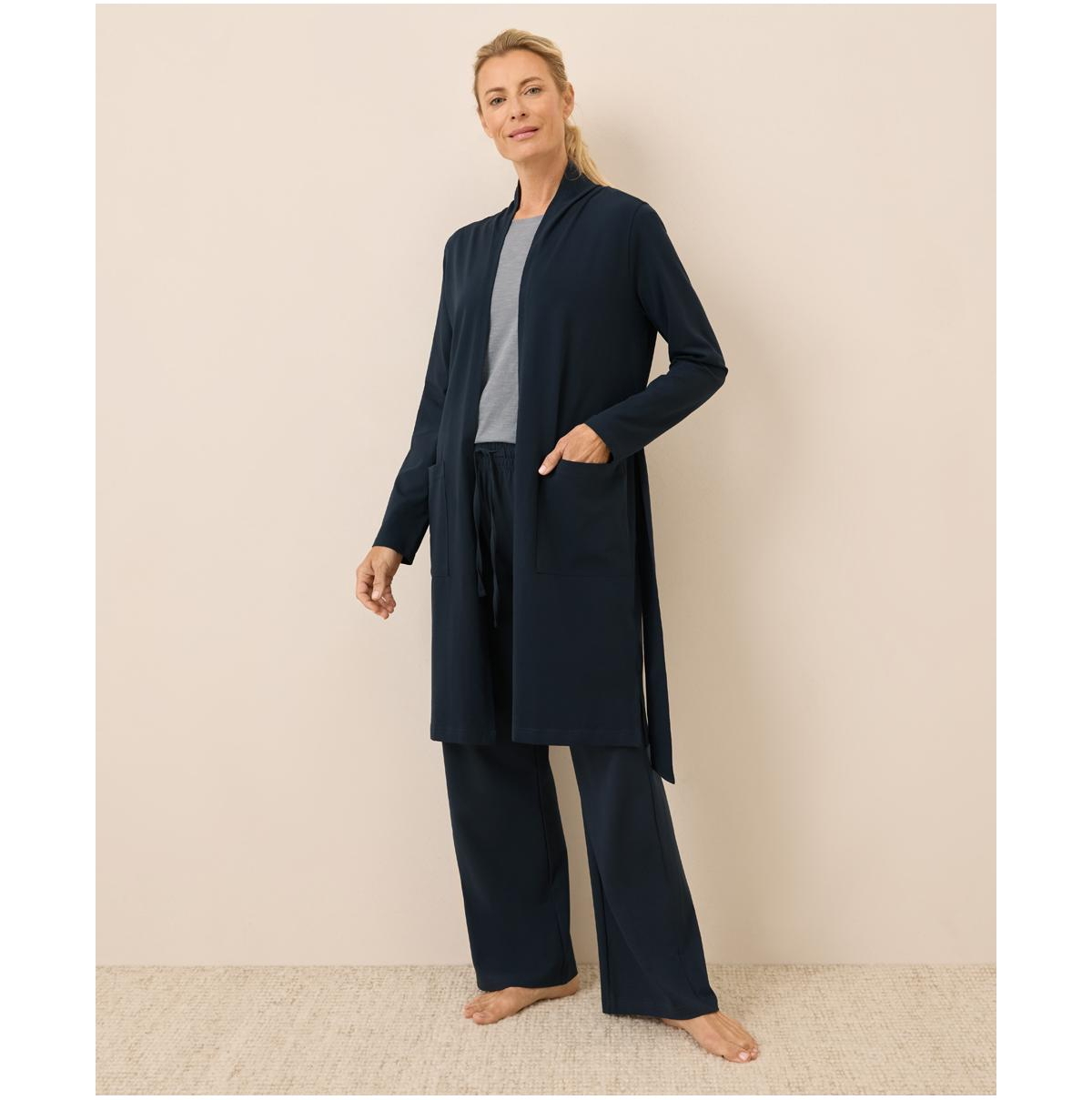 Click here for Pact Womens Cool Stretch Lounge Pant - Midnight bl... prices