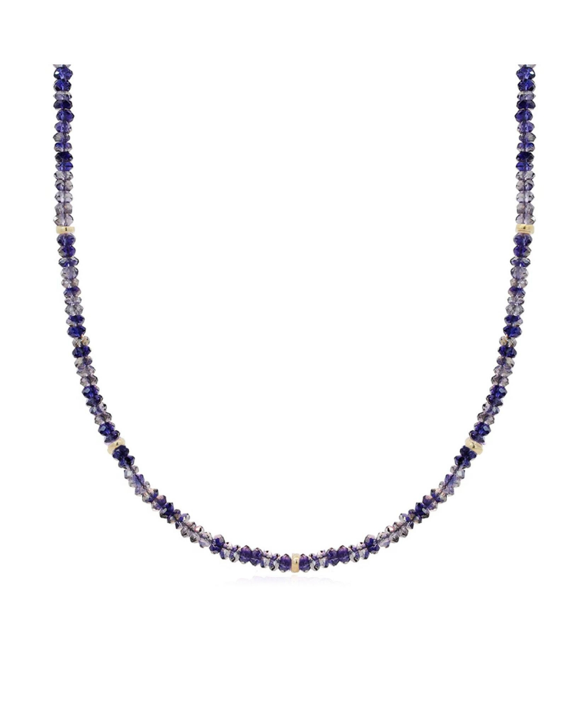 Click here for The Lovery Iolite Bead Necklace 14K Gold - Lolite prices