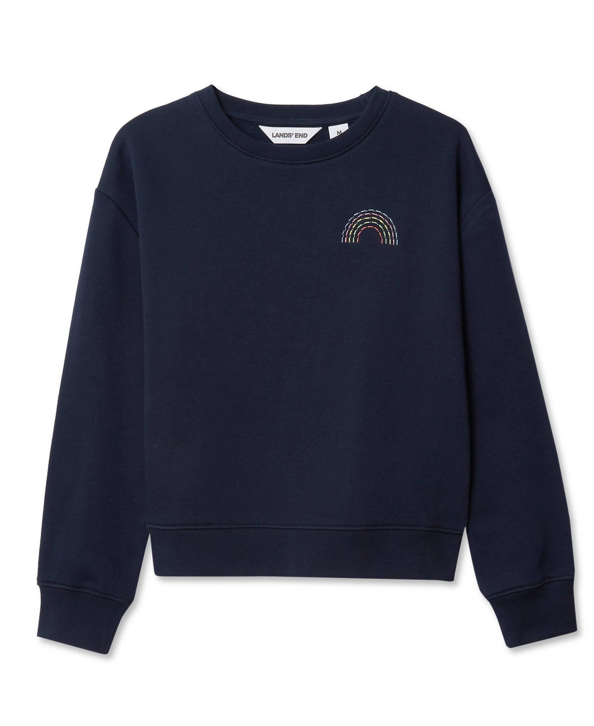 Click here for Lands End Girls Crew Neck Embroidered Sweatshirt -... prices