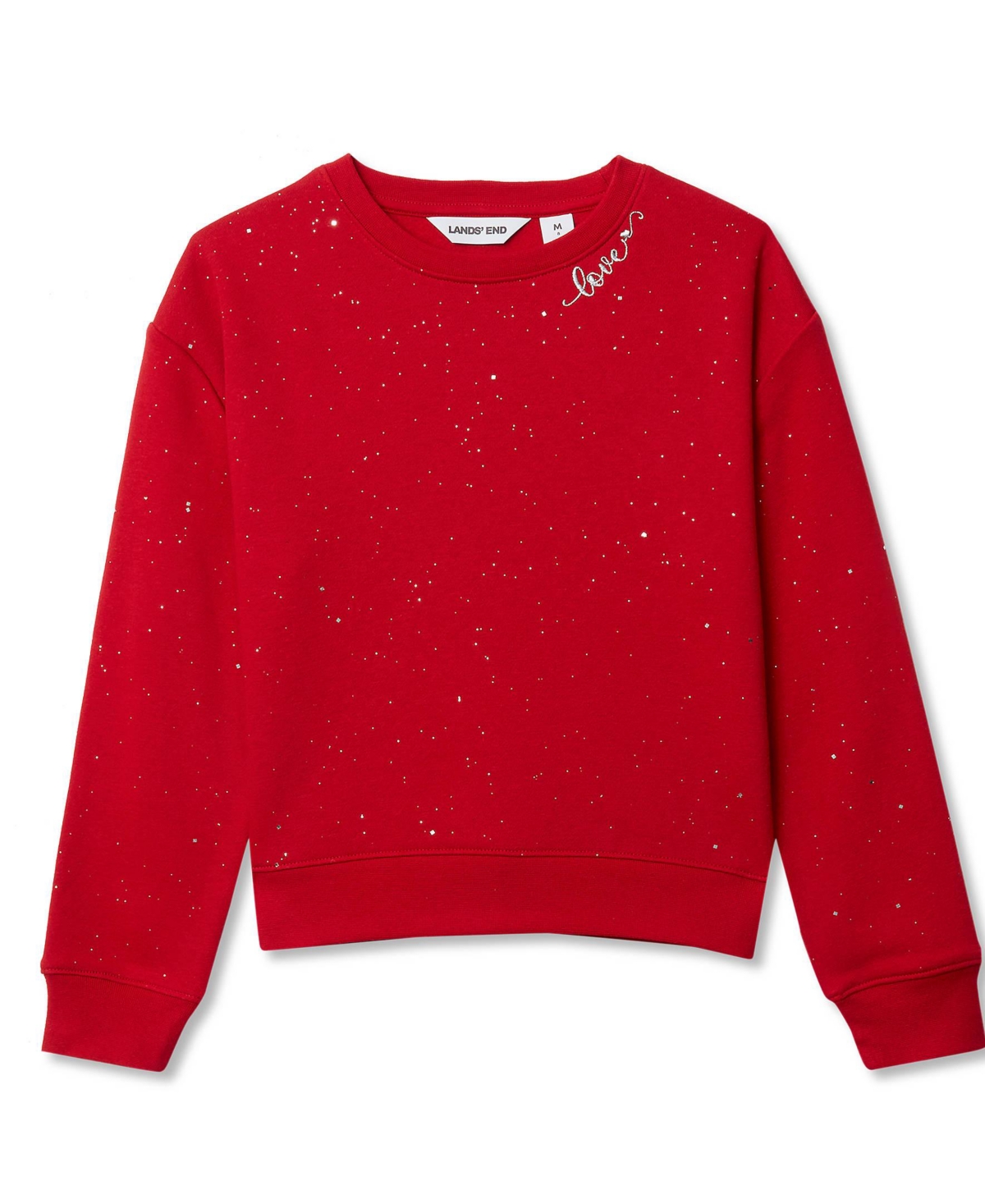 Click here for Lands End Girls Crew Neck Embroidered Sweatshirt -... prices