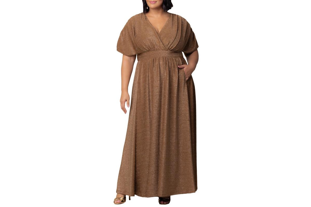 Click here for Kiyonna Plus Size Geneva Sparkling Evening Gown -... prices