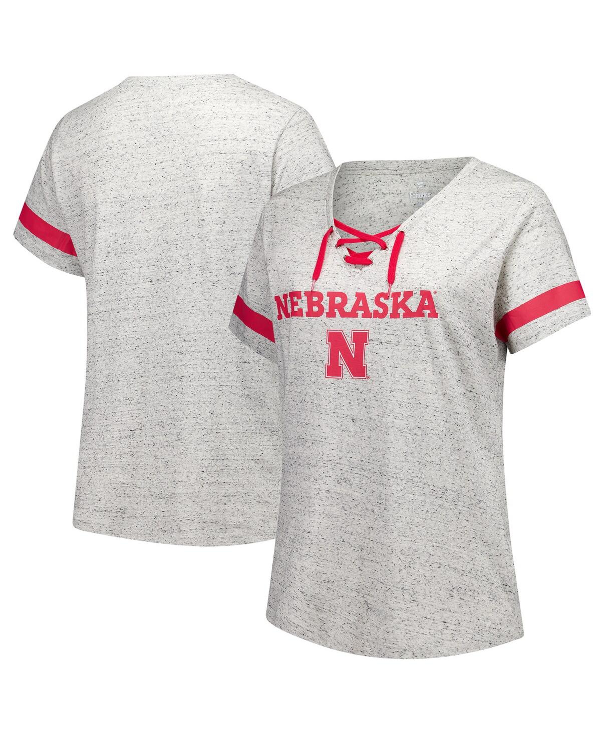 Click here for Fanatics Womens Heather Gray Nebraska Huskers Plus... prices