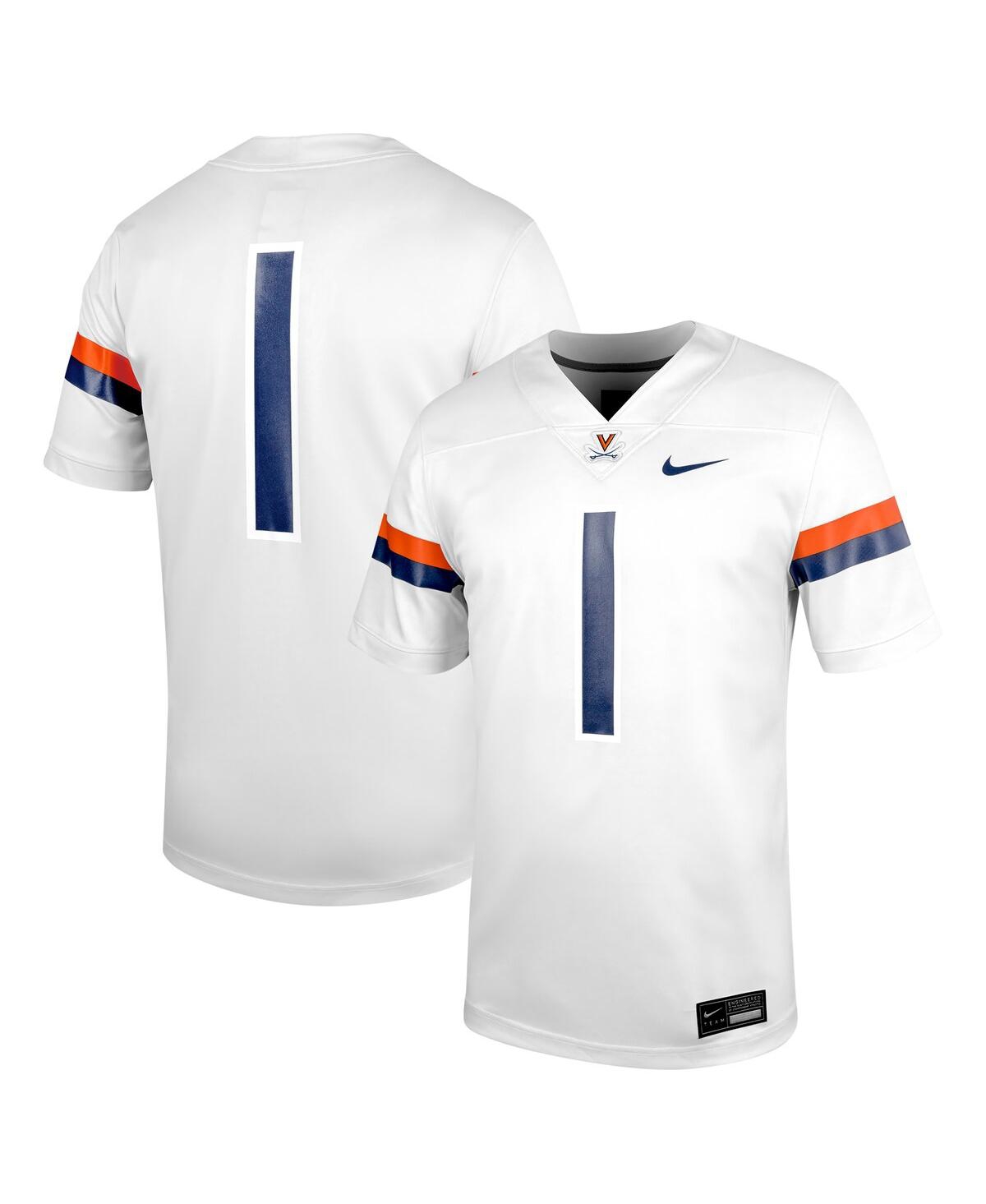 Click here for Nike Mens 1 White Virginia Cavaliers Untouchable F... prices