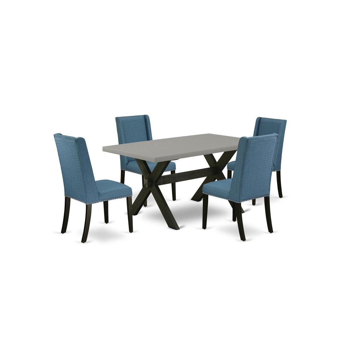 Click here for East West Furniture 5-Pc Dining Set Included 4 Din... prices