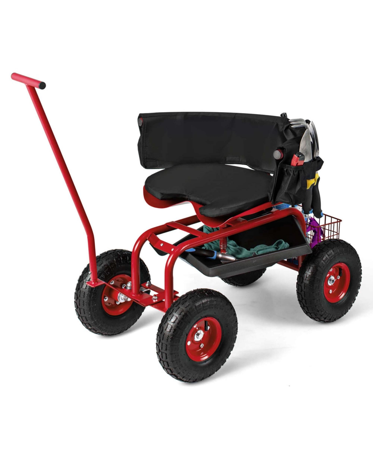 Click here for Costway Rolling Garden Cart Outdoor Gardening Work... prices