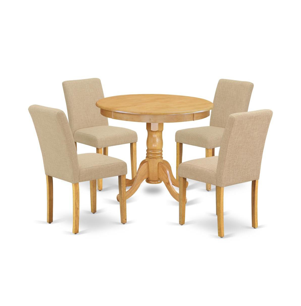 Click here for East West Furniture Dining Room Set Oak - Oak prices