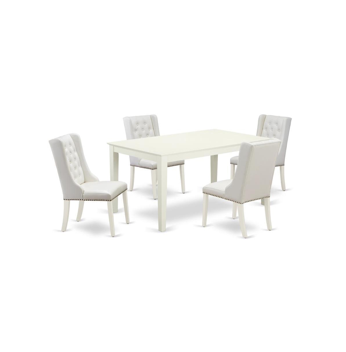 Click here for East West Furniture 5-Piece Kitchen Dining Set Inc... prices