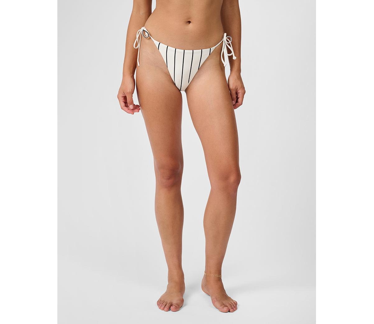 Click here for WeWoreWhat Womens Striped Tie Bottom - Antiq wht/b... prices