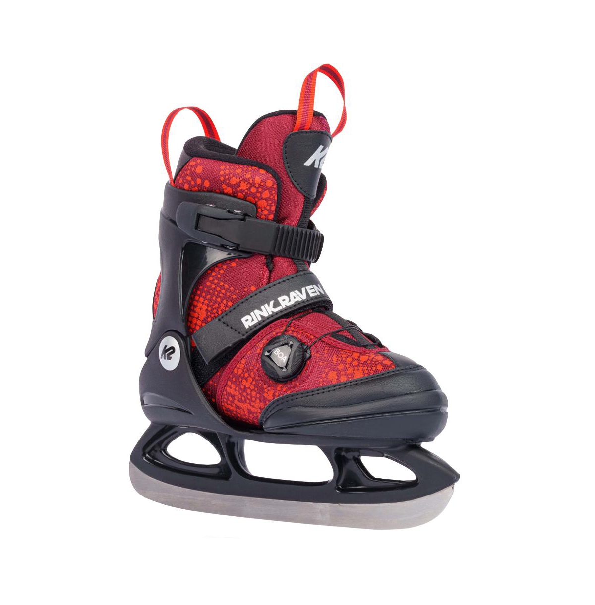 Click here for K2 Rink Raven Boa Adjustable Junior Ice Skates - R... prices