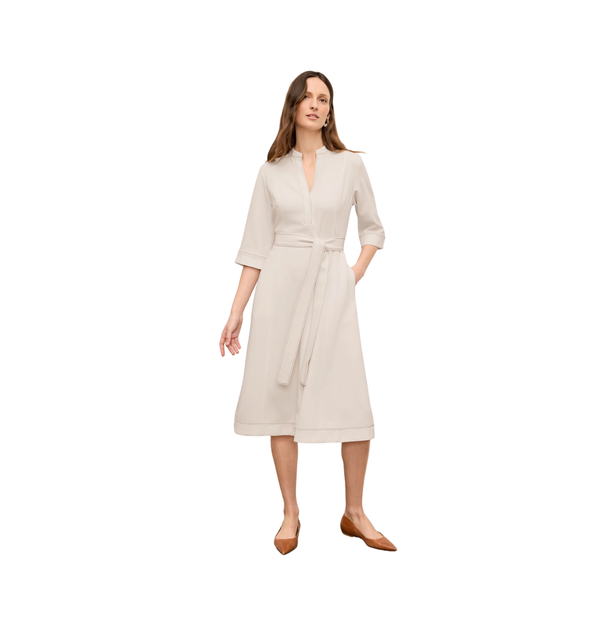 Click here for M.m.LaFleur Lauleh Dress - Everyday Crepe with Top... prices
