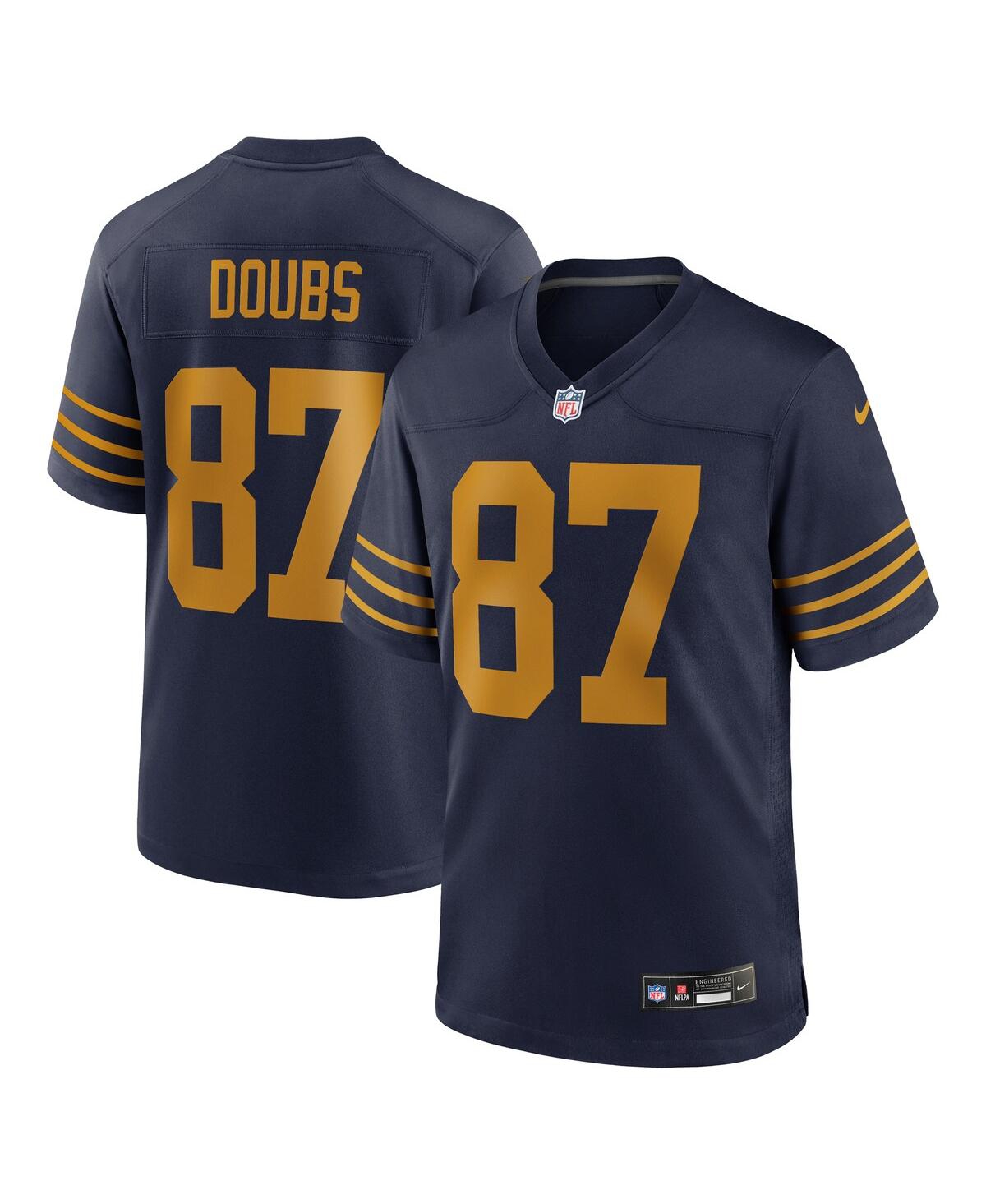 Click here for Nike Mens Romeo Doubs Navy Green Bay Packers The 1... prices