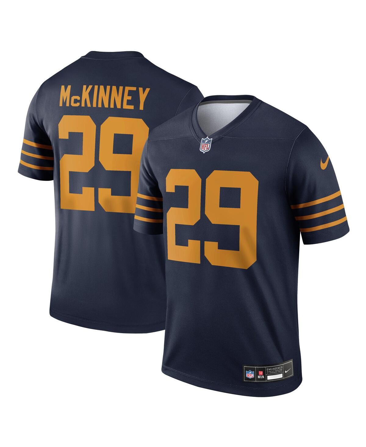 Click here for Nike Mens Xavier McKinney Navy Green Bay Packers T... prices