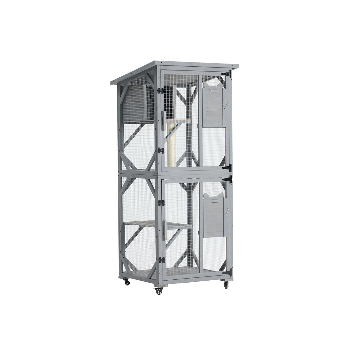 Click here for Aostirmotor 70.9 in. H Outdoor Cat Enclosure on Wh... prices