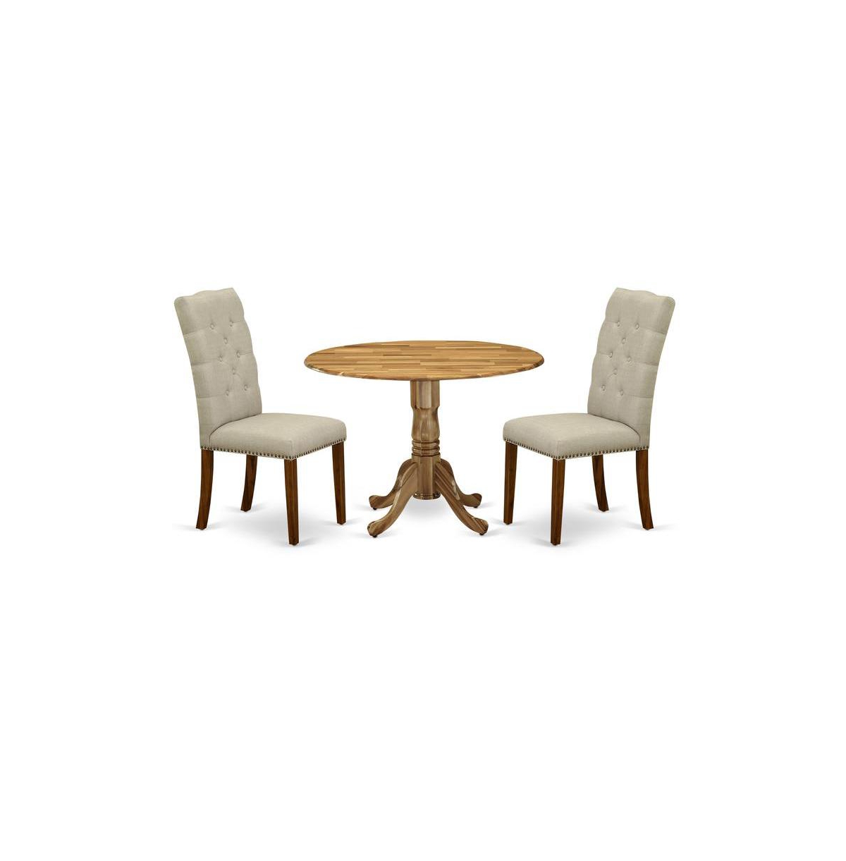 Click here for East West Furniture Dining Room Set Natural - Natu... prices