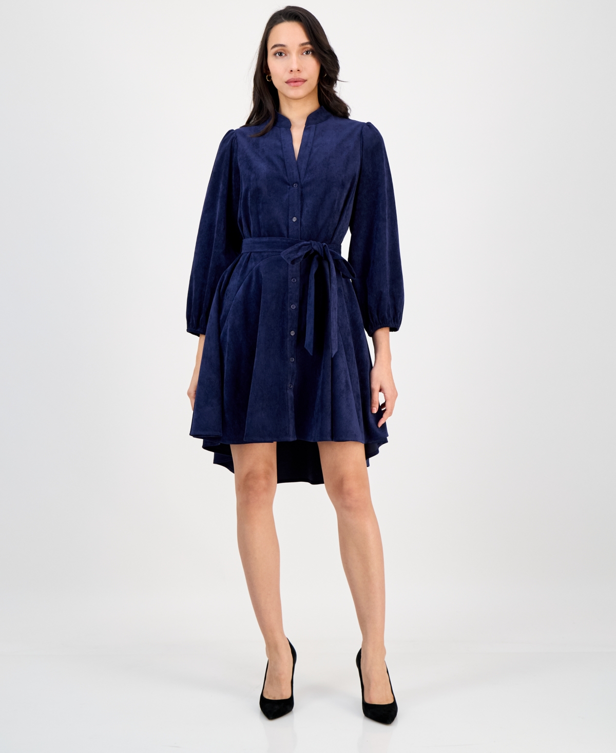 Click here for Robbie Bee Petite Long-Sleeve Fit & Flare Shirtdre... prices