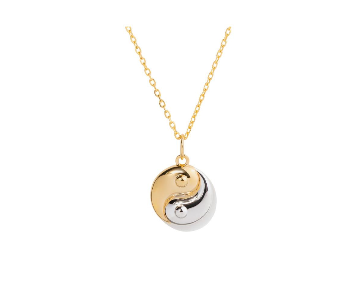 Click here for Little Sky Stone 14K Gold Plated Yin Yang Two Tone... prices