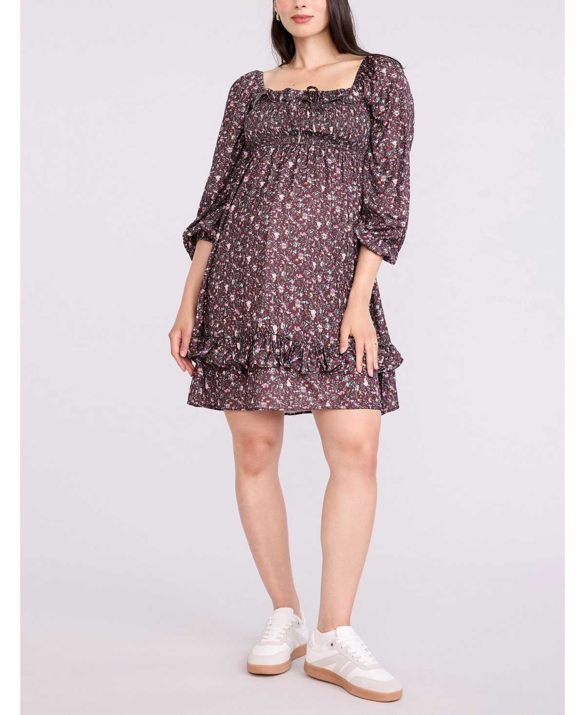 Click here for Motherhood Maternity Womens Smocked Babydoll Long... prices
