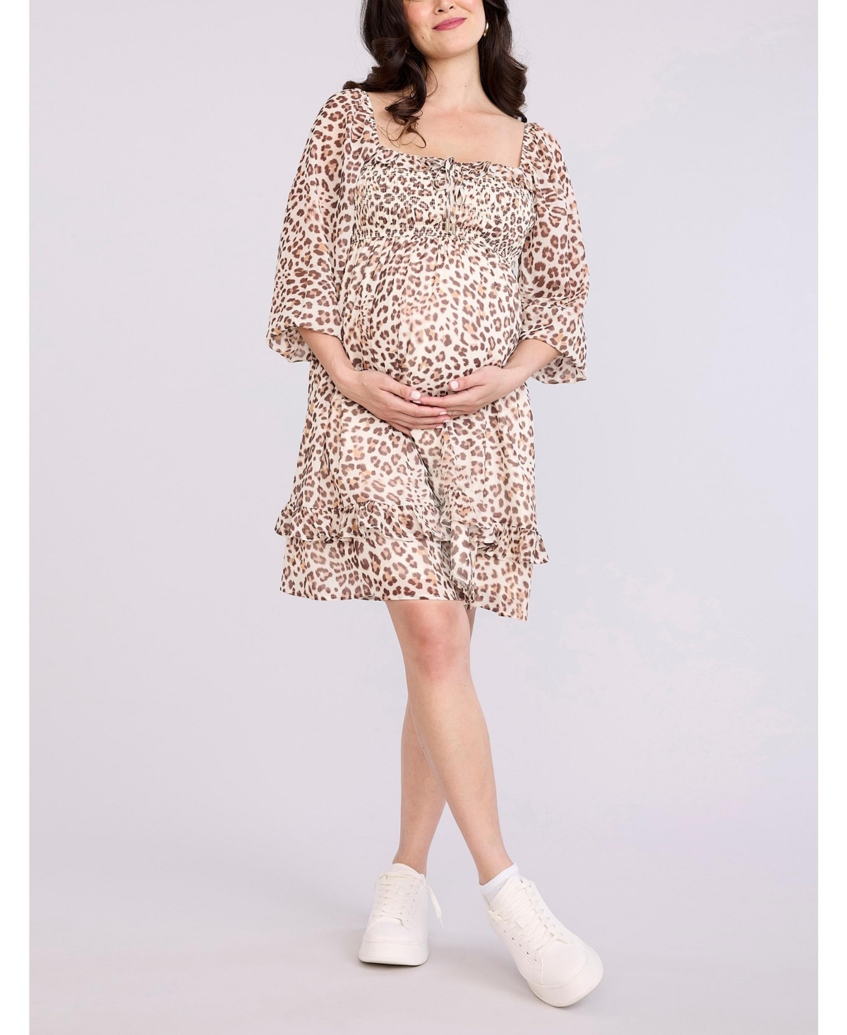 Click here for Motherhood Maternity Womens Smocked Babydoll Long... prices
