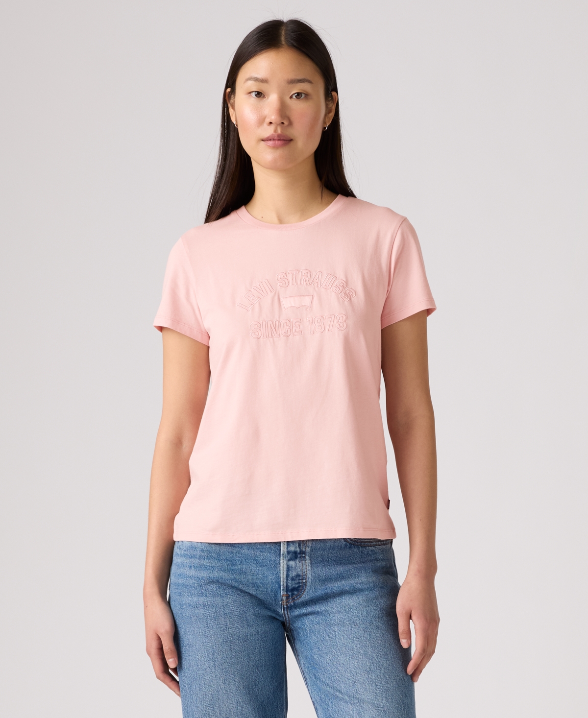 Click here for Levis Womens Perfect Graphic Logo Cotton T-shirt -... prices