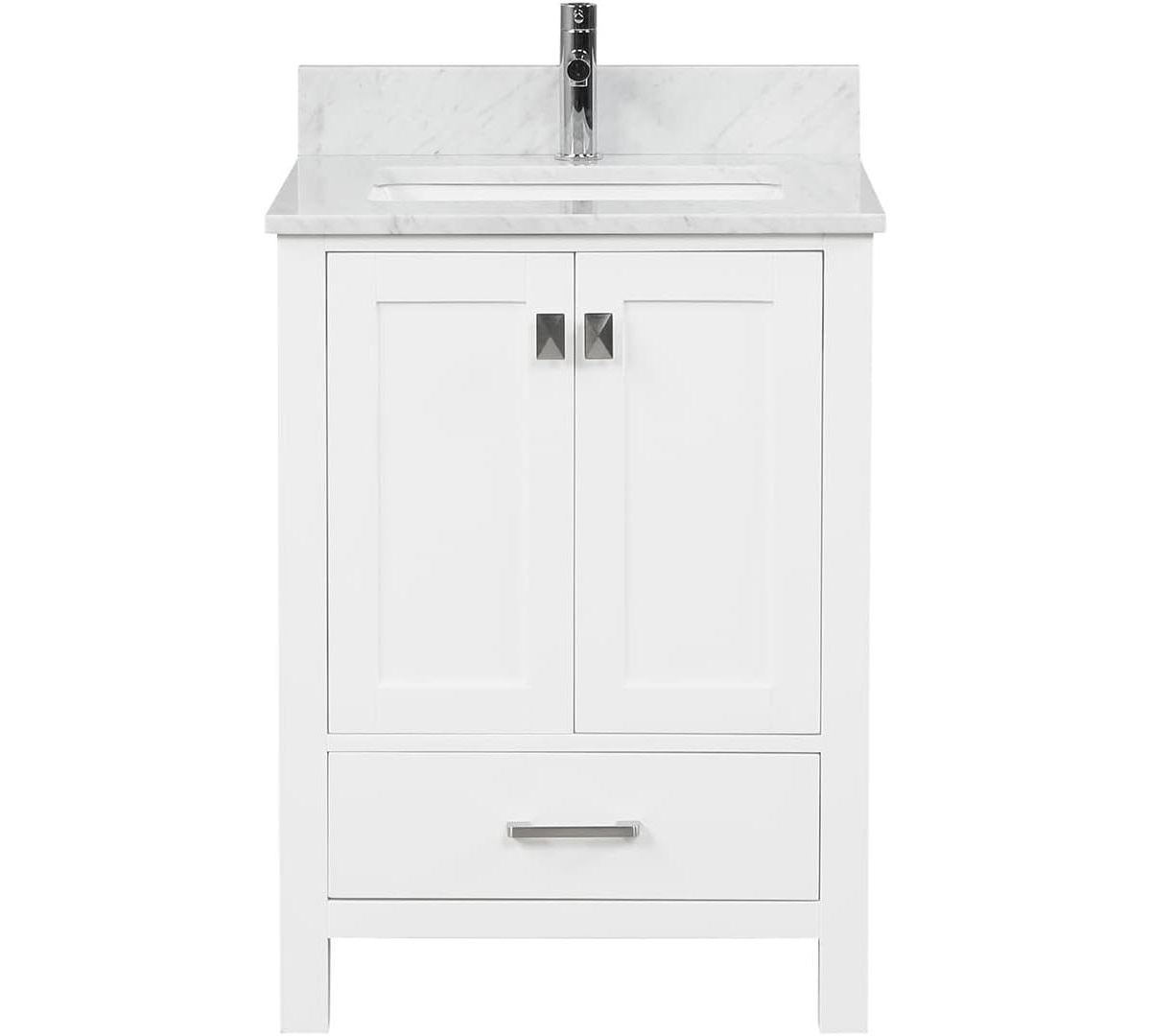 Click here for Vanirror 24-Inch Bathroom Vanity Set in Matte Whit... prices
