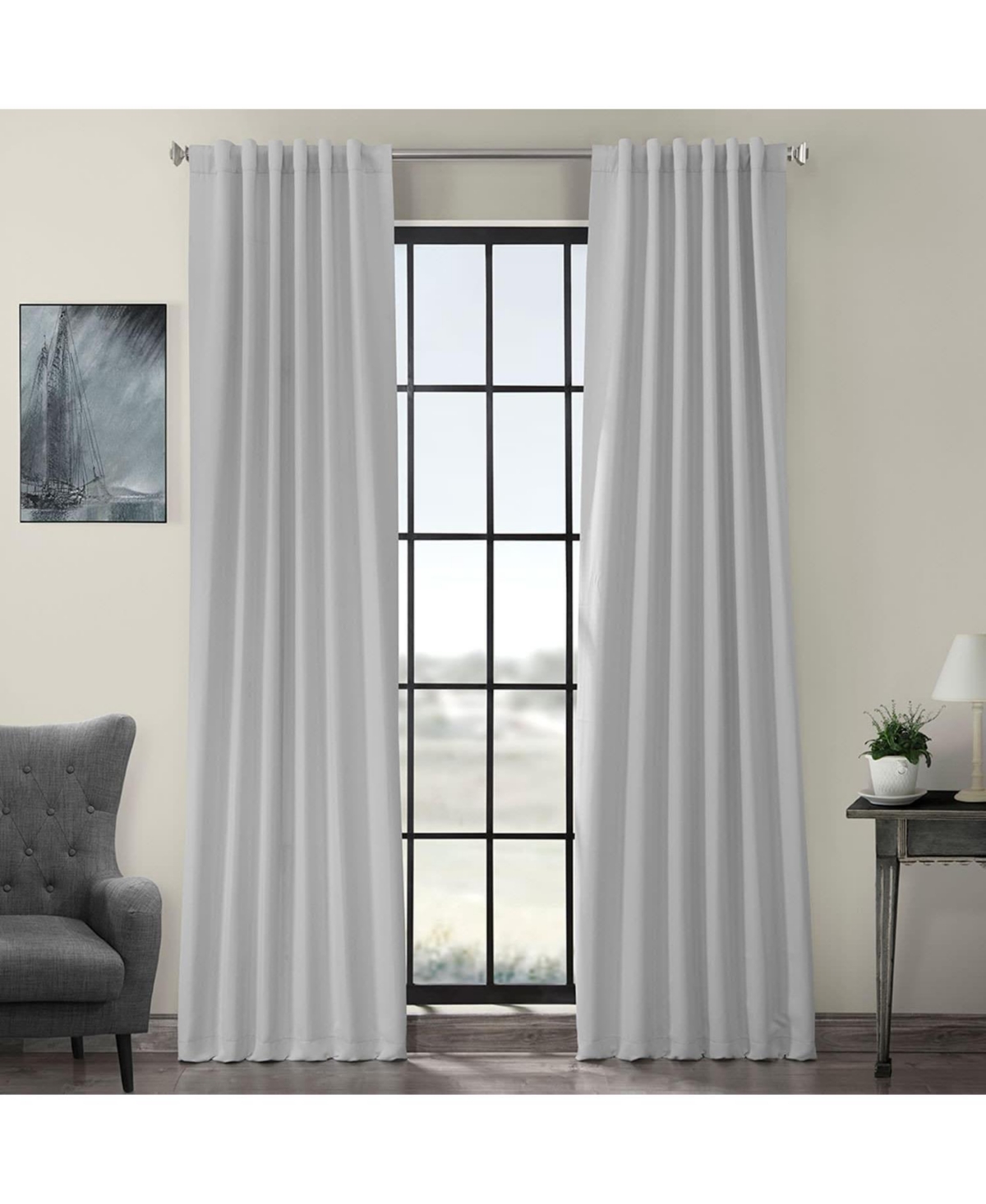 Click here for Half Price Drapes Room Darkening Curtain - Arctic... prices