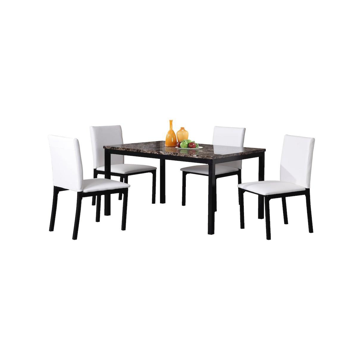 Click here for Roundhill Furniture Citico 5-Pc Dinette Set with L... prices