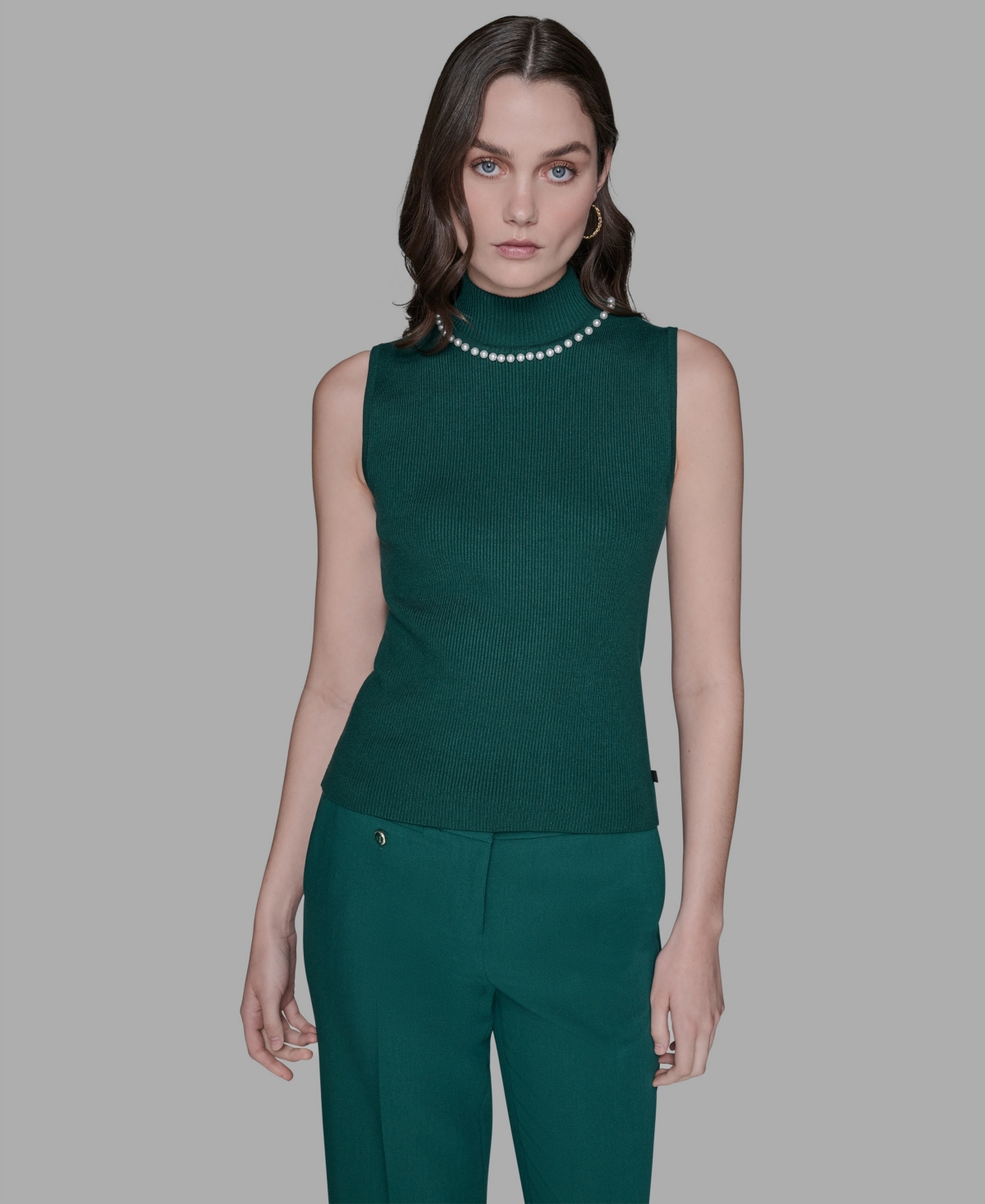 Click here for Karl Lagerfeld Paris Womens Bead-Embellished Sleev... prices