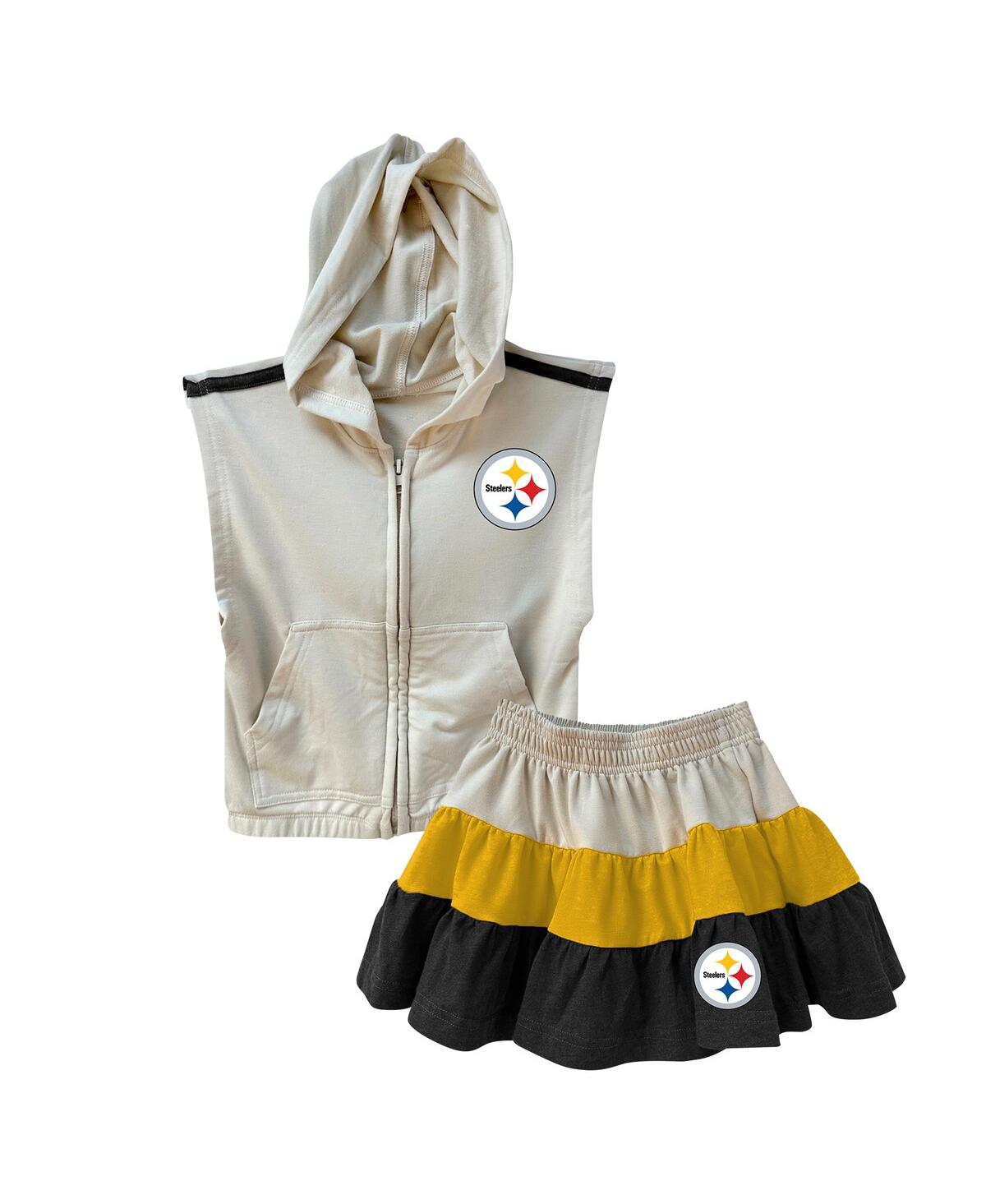 Click here for Wes & Willy Girls Toddler Gold/Black Pittsburgh St... prices