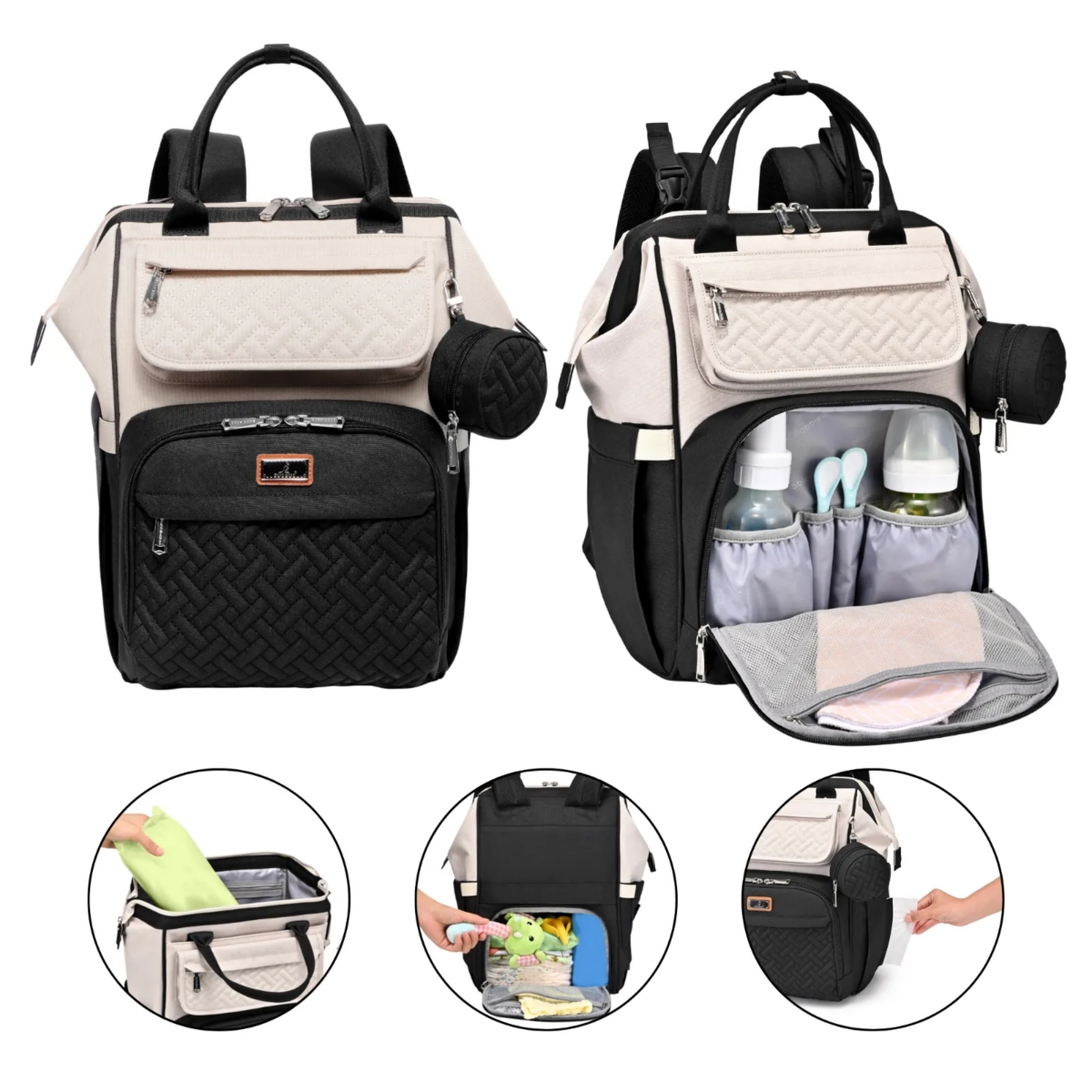 Click here for BabbleRoo Kids Diaper Bag Backpack Ultimate Bag Ve... prices