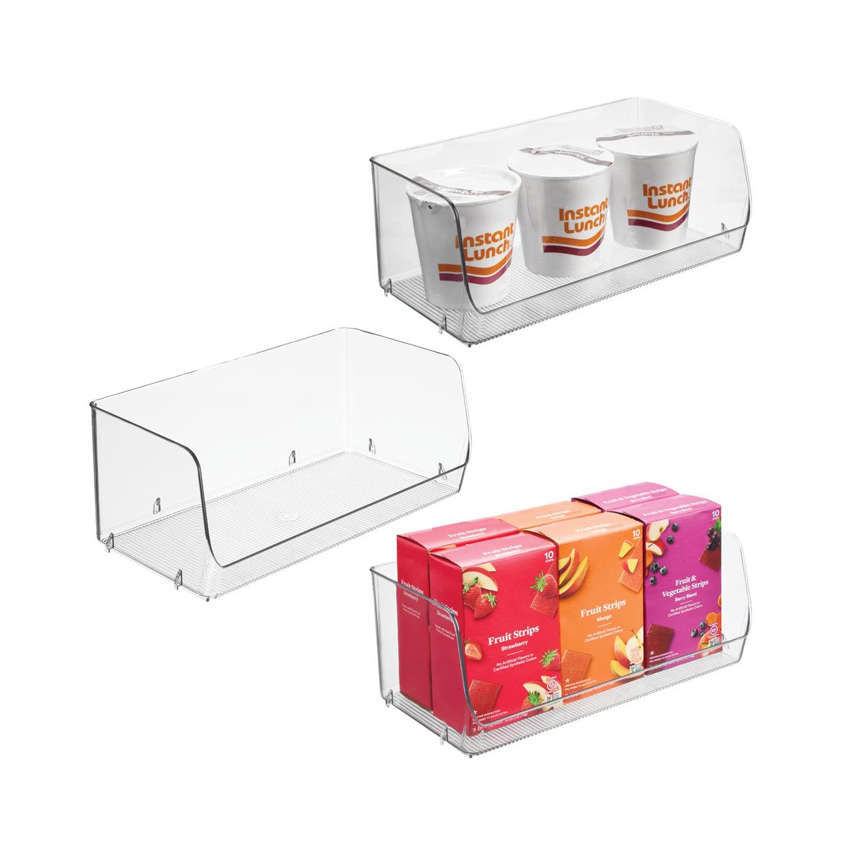 Click here for iDesign Wide Stackable Open-Front Storage Bins - S... prices