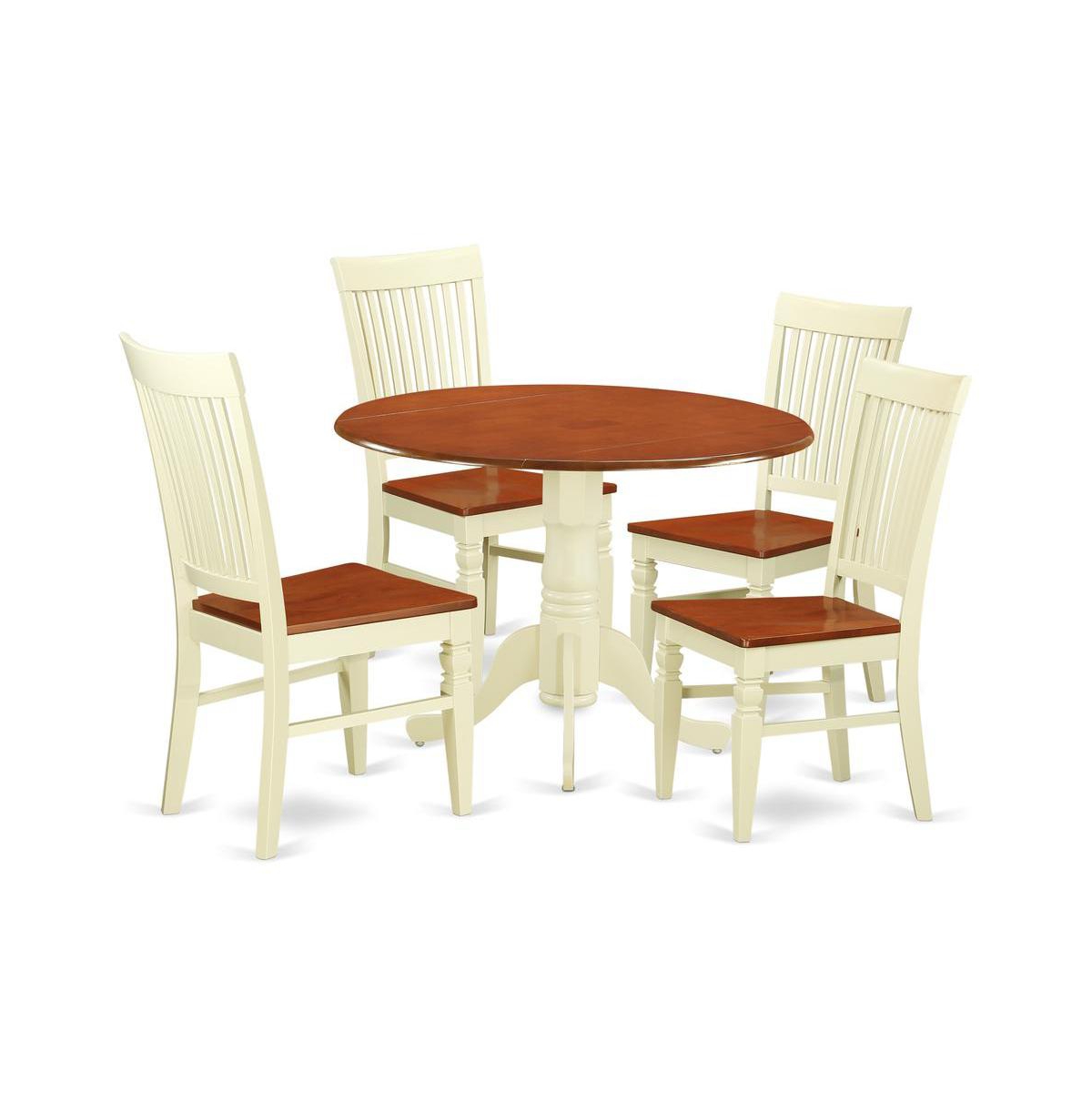 Click here for East West Furniture Dining Room Set Buttermilk & C... prices