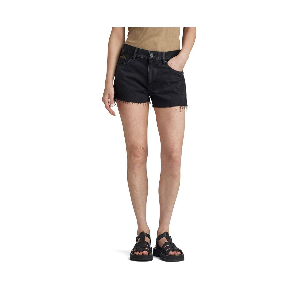 Click here for G-Star Womens True Shorts Raw Edge - Jet black prices