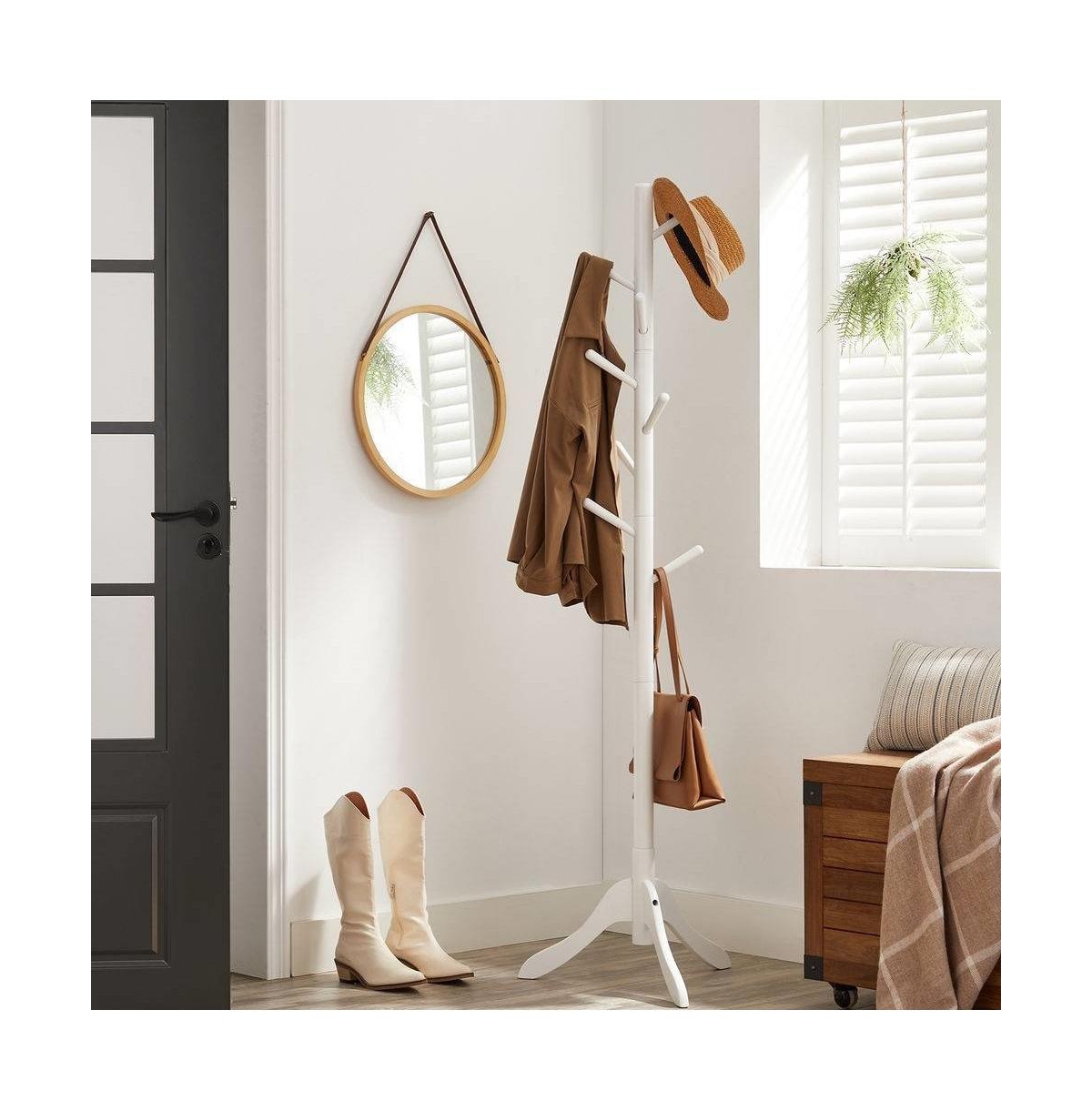 Click here for Slickblue Space-Saving Solid Wood Coat Rack with M... prices