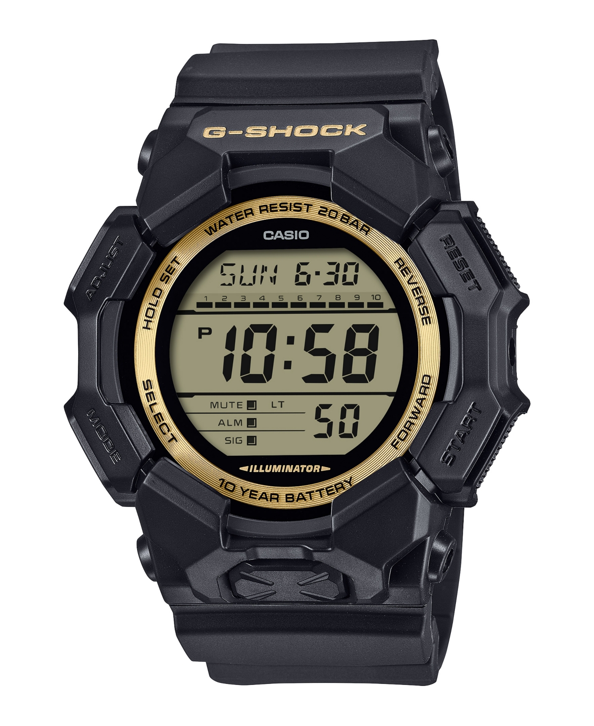 Click here for G-Shock Mens Black Resin Watch  51.9mm - Black prices