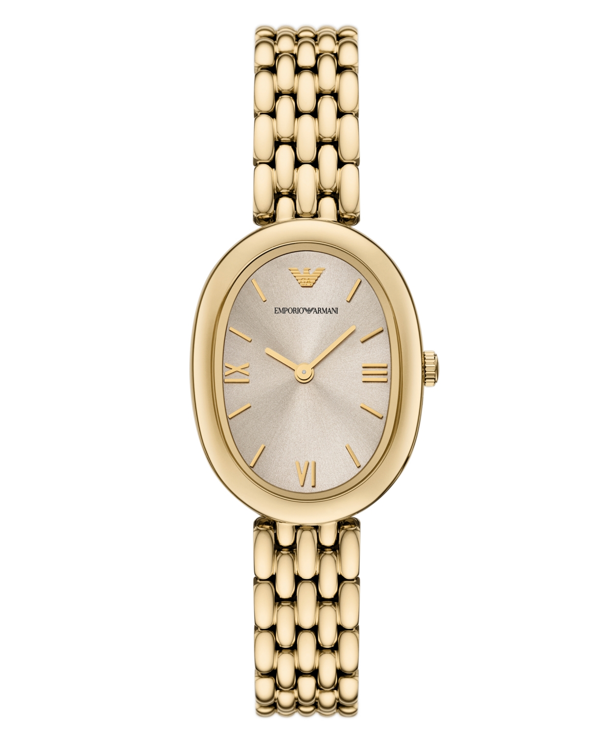 Emporio Armani Womens Gold-Tone Stainless Steel Bracelet Watch 34mm - Gold