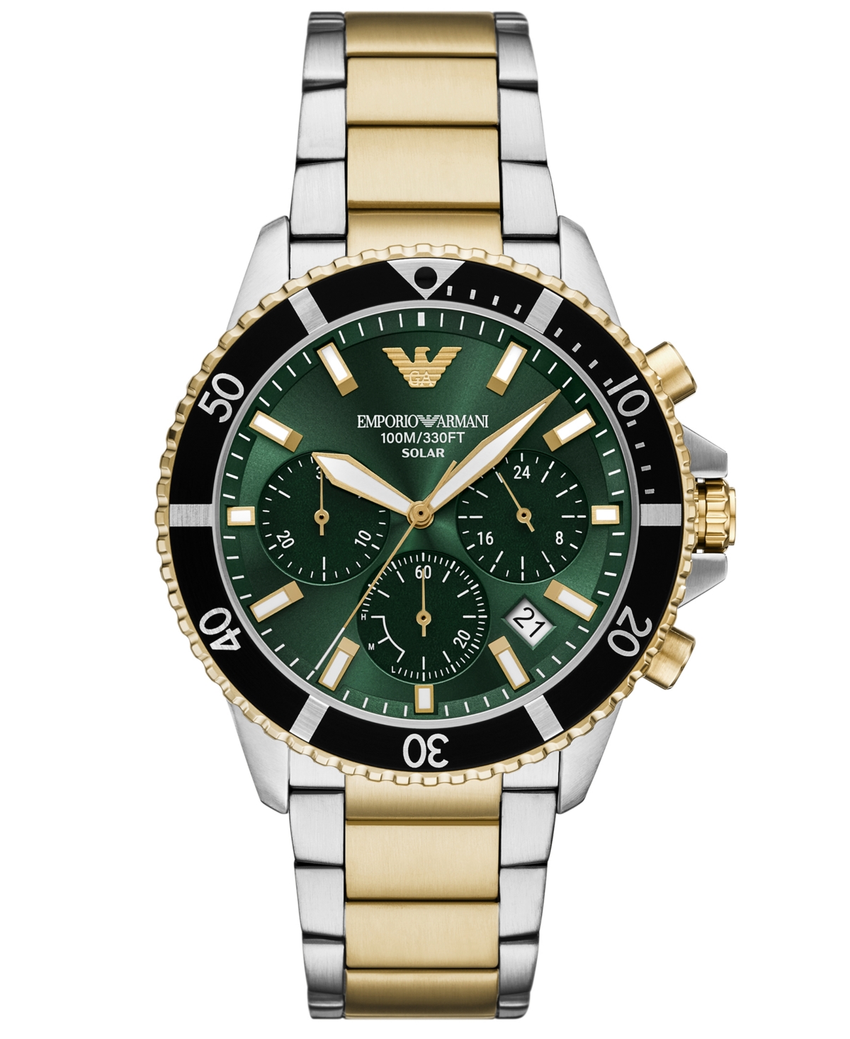 Click here for Emporio Armani Mens Chronograph World Explorer Sol... prices