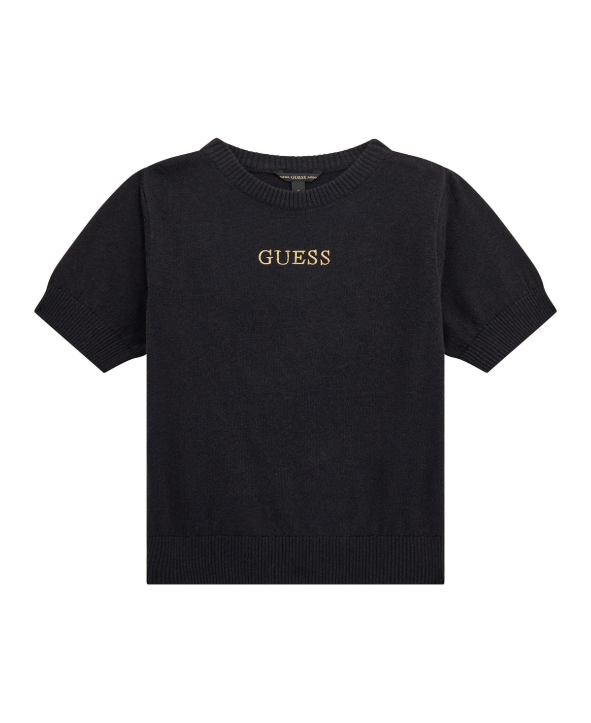 Click here for Guess Big Girls Short Sleeve Sweater - Jet Black prices